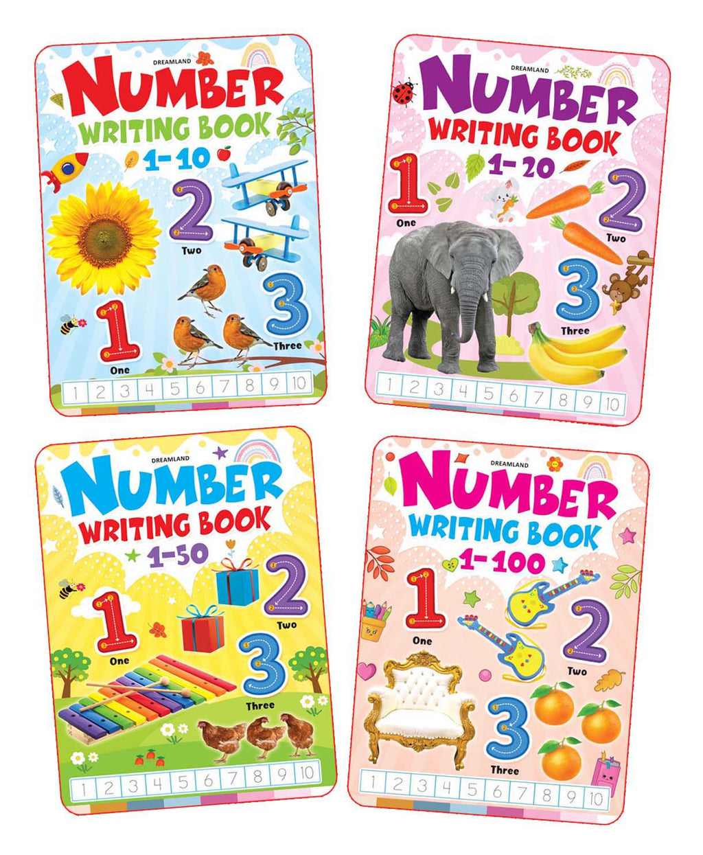 Number Writing – 4 Books Pack – Cots and Cuddles
