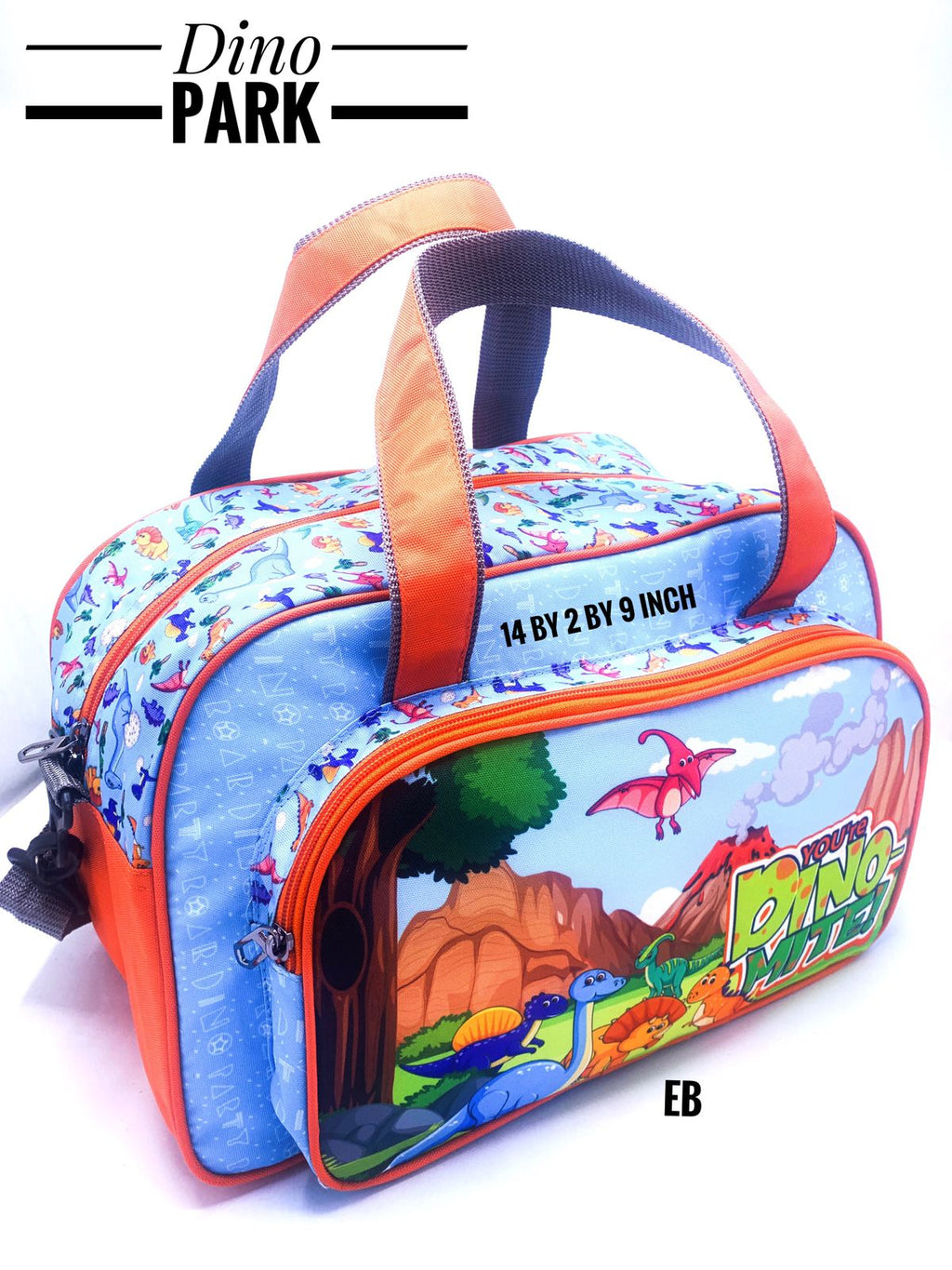 Duffle Bag with a Front Pocket (Dino) – Cots and Cuddles