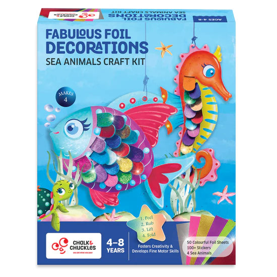 Fabulous Foil Decorations - Sea Animal Craft Kit – Cots and Cuddles
