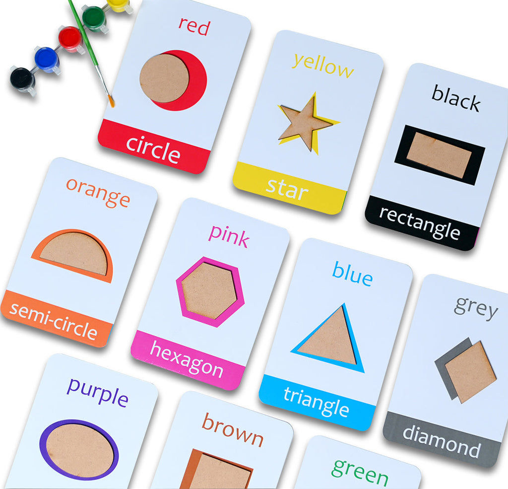 Shapes and Colours Flashcards with Activity – Cots and Cuddles