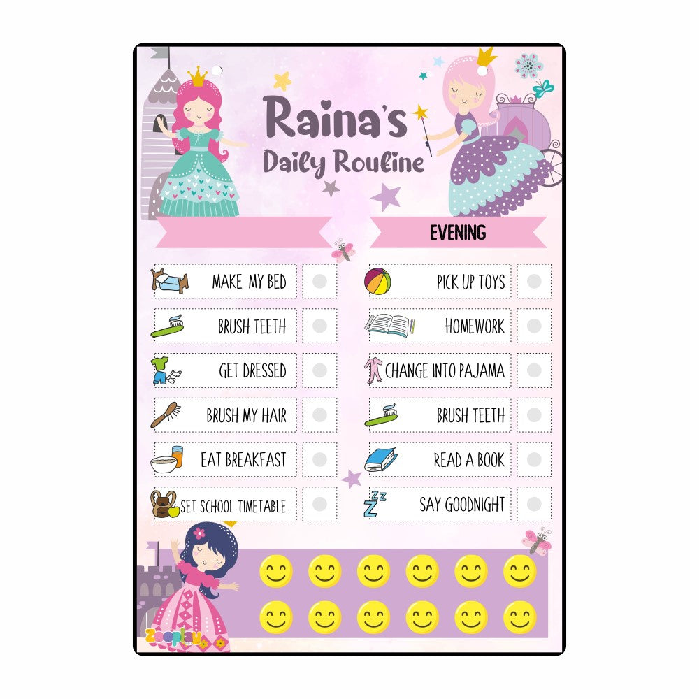 Daily Reward Chart Personalised Princess Palace (PREPAID ONLY) (Dispat ...