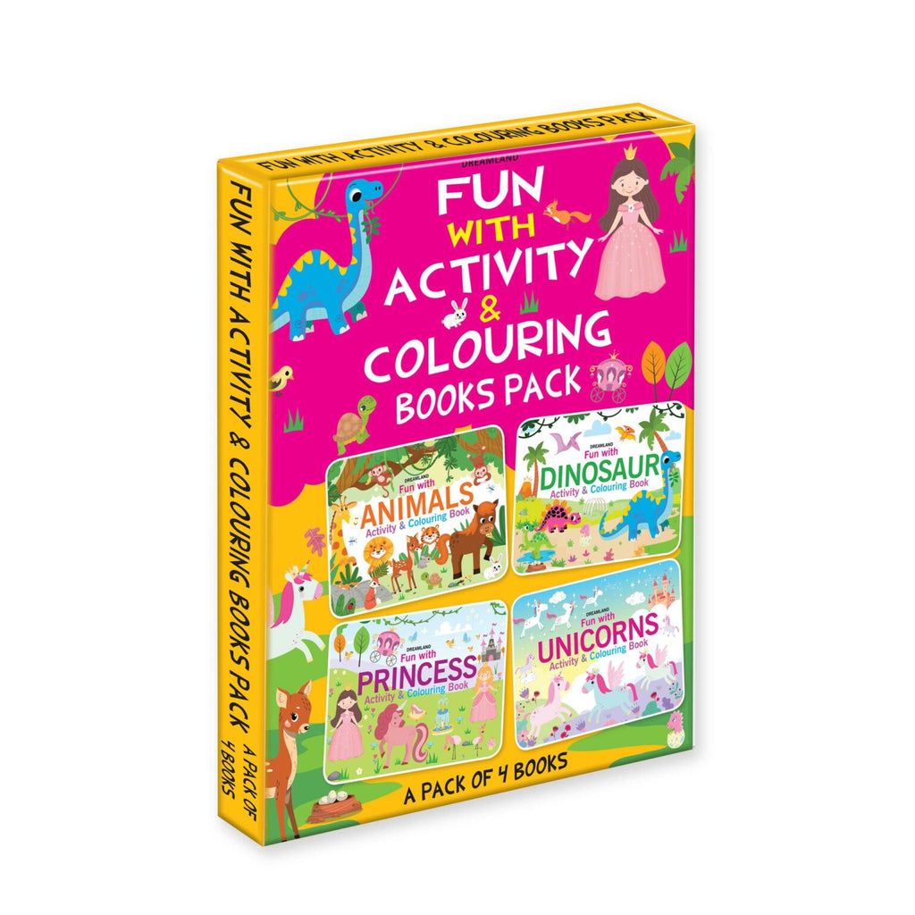 Fun with Activity & Colouring Books Pack- A Pack of 4 Books – Cots and ...
