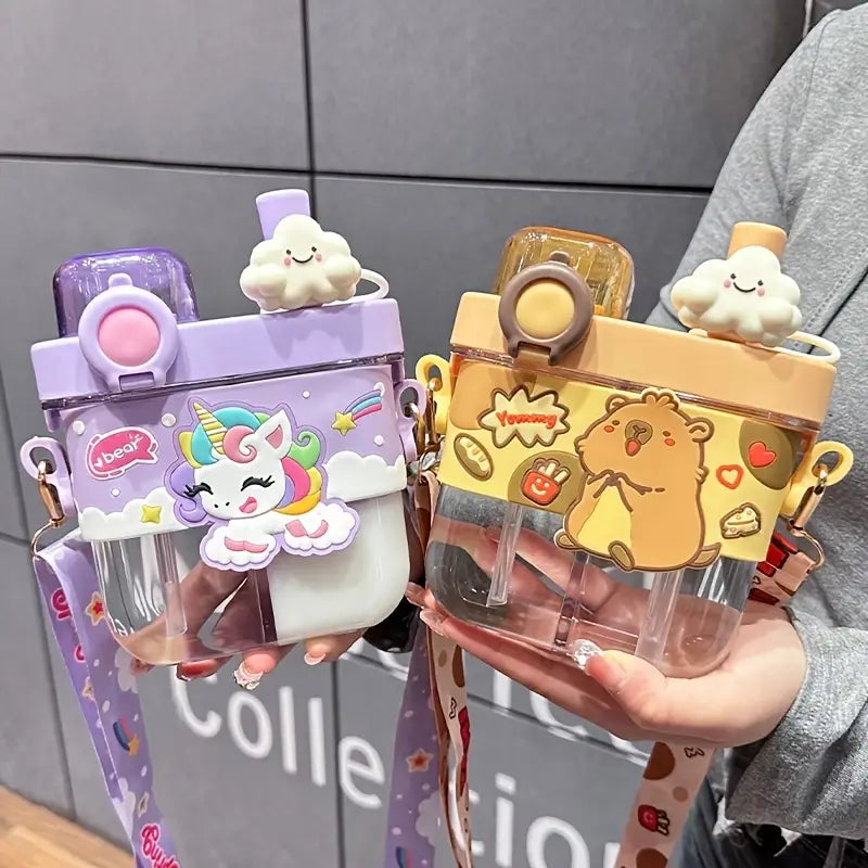 Animal Themed 2-Way Drinking Style 580ml Water Bottle – Cots and Cuddles