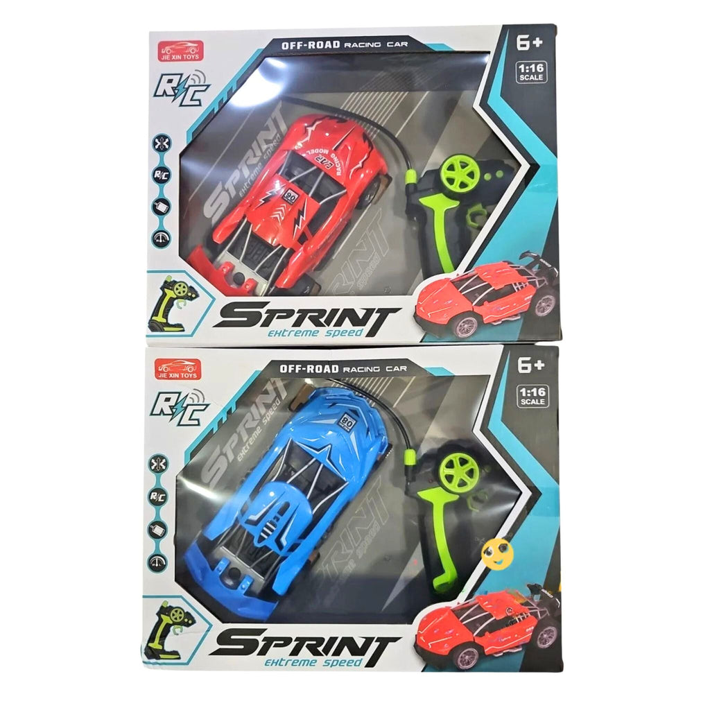 Sprint 1:16 Scale Rechargeable RC Racing Car with Remote Control – Cots ...