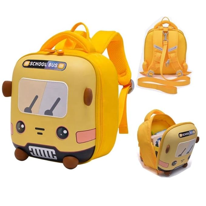 3D School Bus Design Hardshell Backpack for Children – Cots and Cuddles