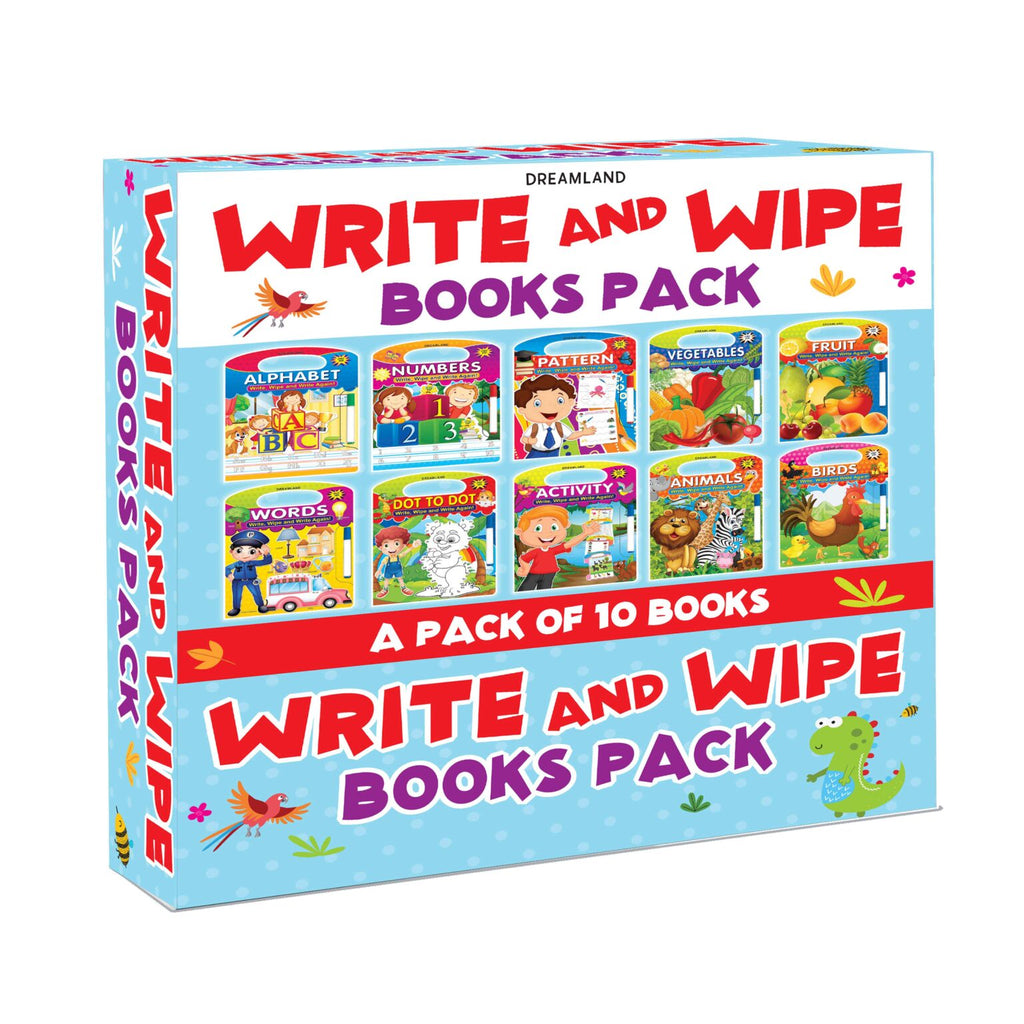 Write and Wipe – 10 Books Pack – Cots and Cuddles