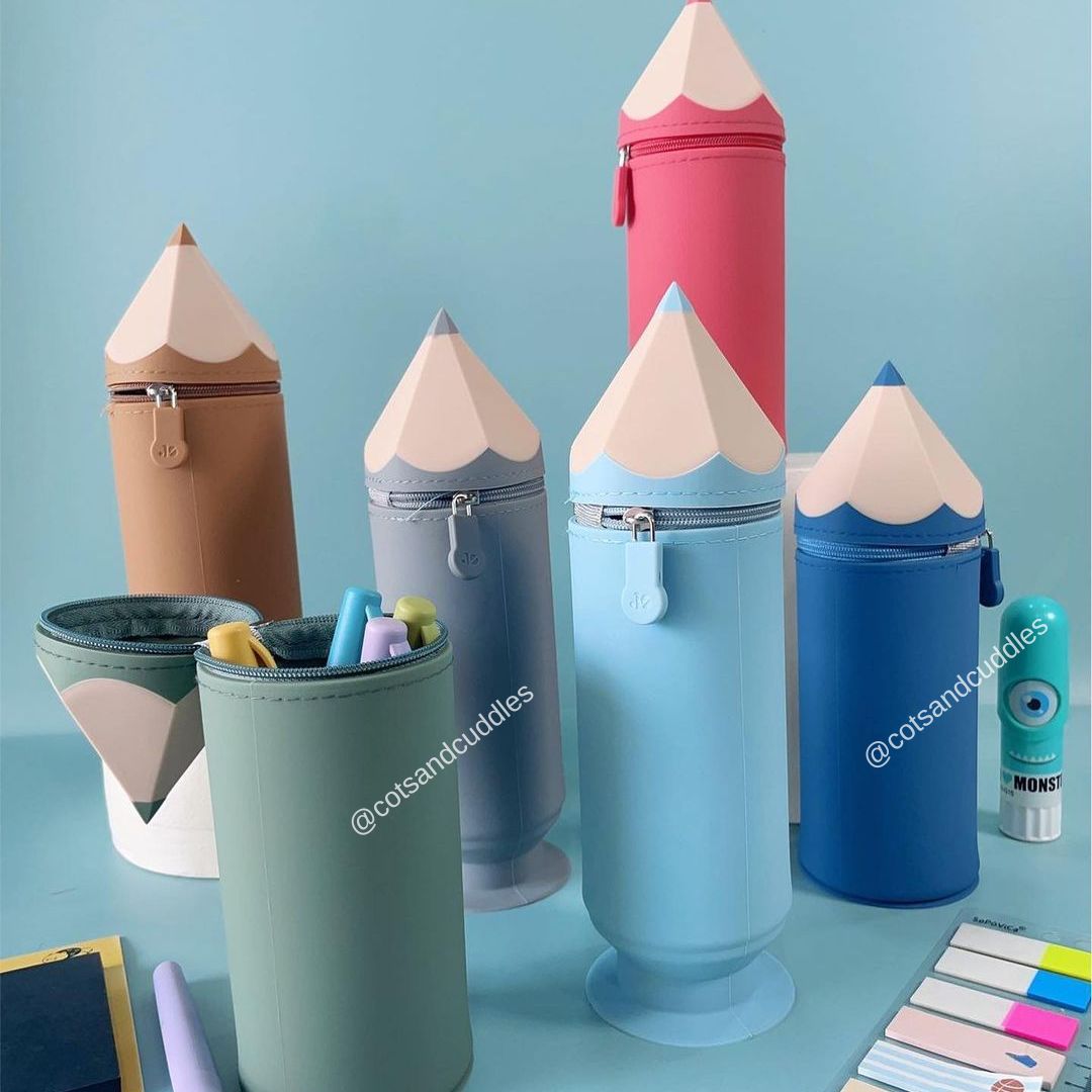Silicone Pencil Shape Stationary Pouch for Kids