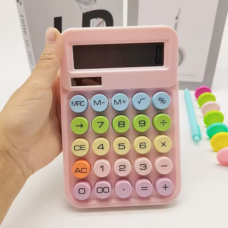 Pastel Color 12-Digit Mechanical Calculator – Cots and Cuddles