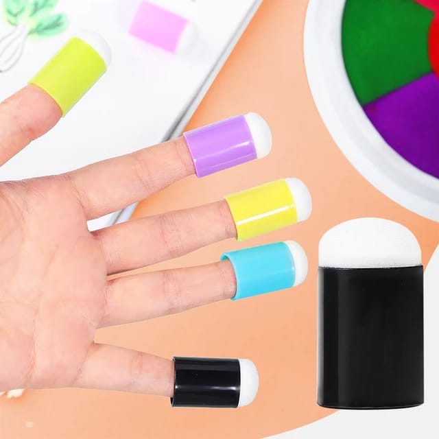 10pc Sponge Finger Paint Tool Preschool Kids Art & Craft – Cots and Cuddles