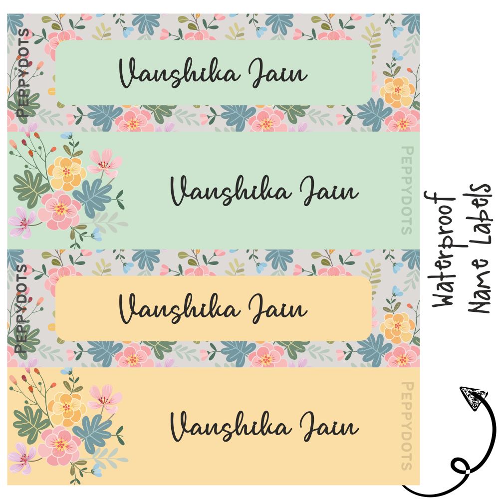 Waterproof Labels - BOUQUET - Pack of 88 labels - PREPAID ONLY – Cots ...