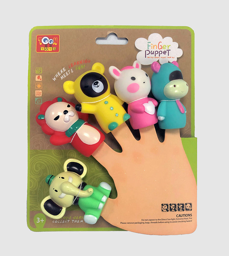 Animal Theme 5 Finger Puppet (Random Animal Designs)
