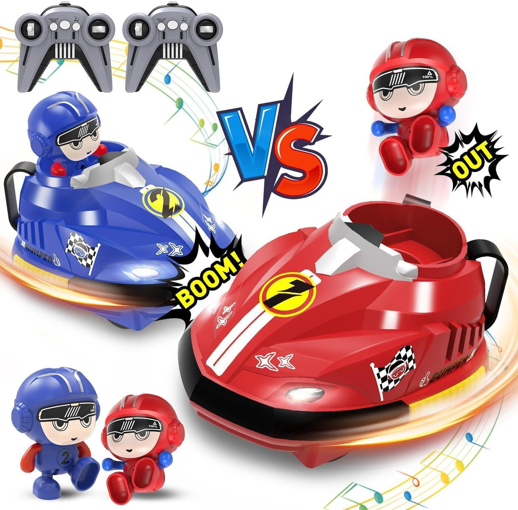 2-Player RC Bumper Cars with Ejecting Drivers for Kids – Cots and Cuddles