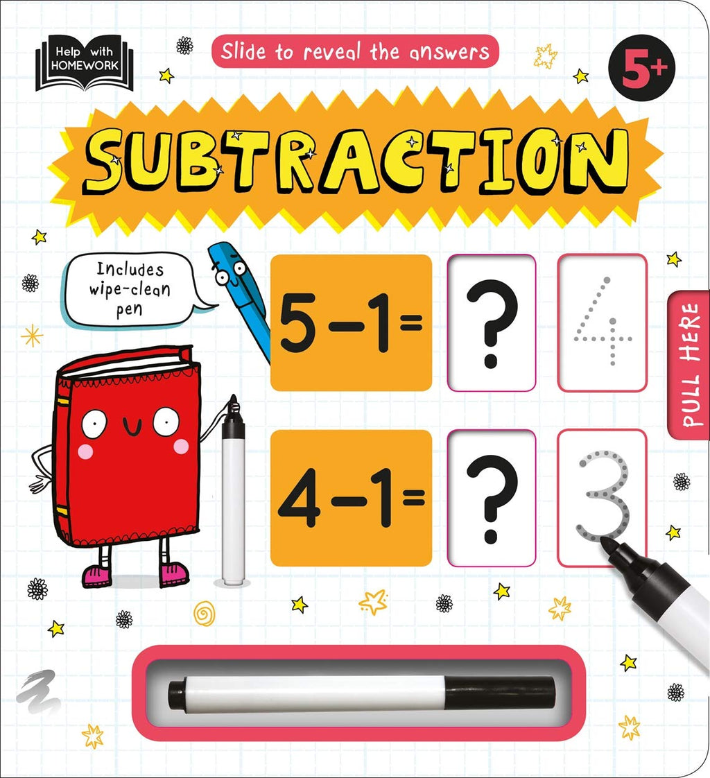 Help With Homework - Subtraction Board Book – Cots and Cuddles