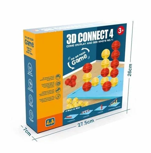 3D Connect 4 in A Row The Classic Board Game – Cots and Cuddles
