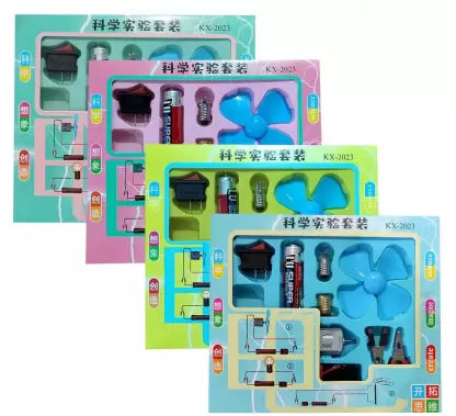 Science School Projects Experiment Kits Fan Light Bulb Electric Circui ...