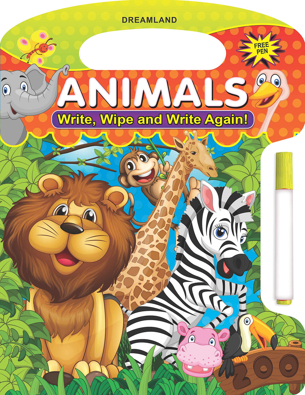 Animals Write and Wipe Book With Free Pen for Kids – Cots and Cuddles