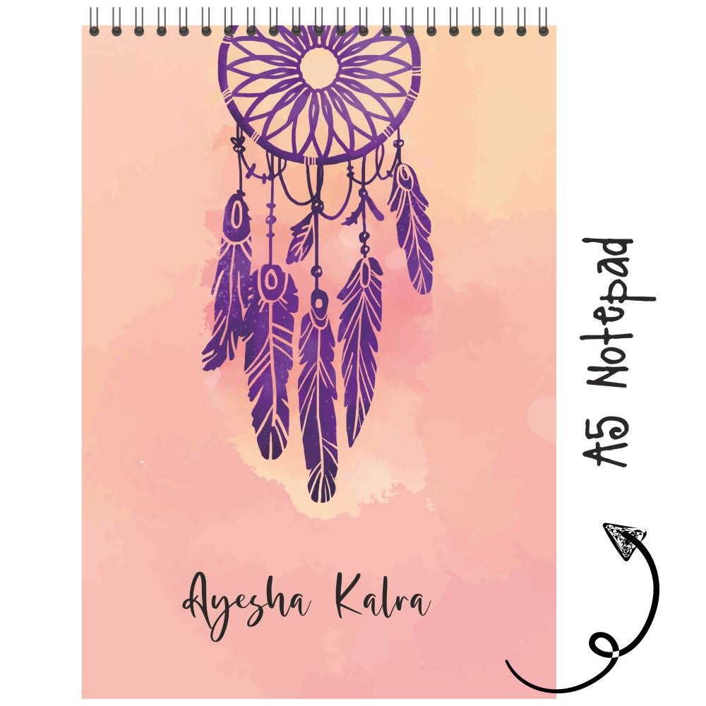 Personalised Notepad - Dreamcatcher - (PREPAID ORDER) (Dispatch in 5-6 ...