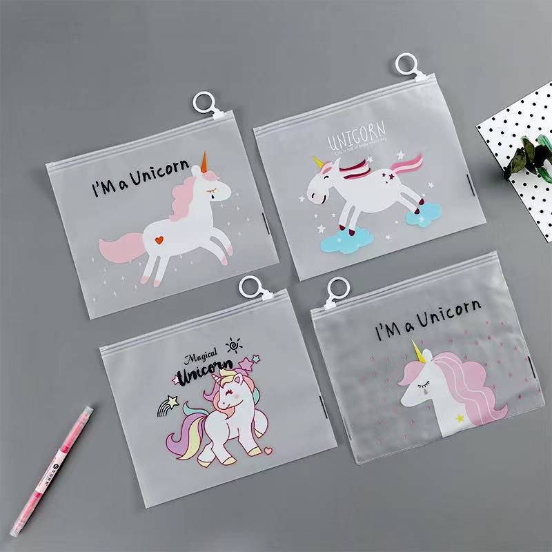 Unicorn and Bunny ,A5 Zip Folder for Girls Zip folders | Random Design