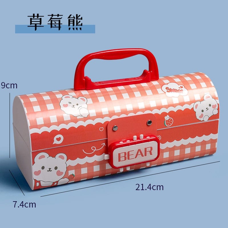 Hello Kitty Pencil Box With Lock