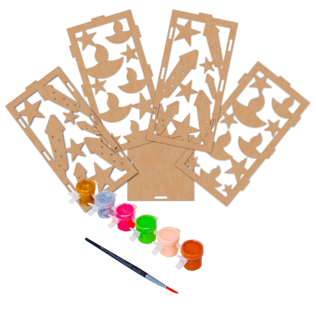 Kids' DIY DIwali Wooden Lantern Making Kit – Cots and Cuddles