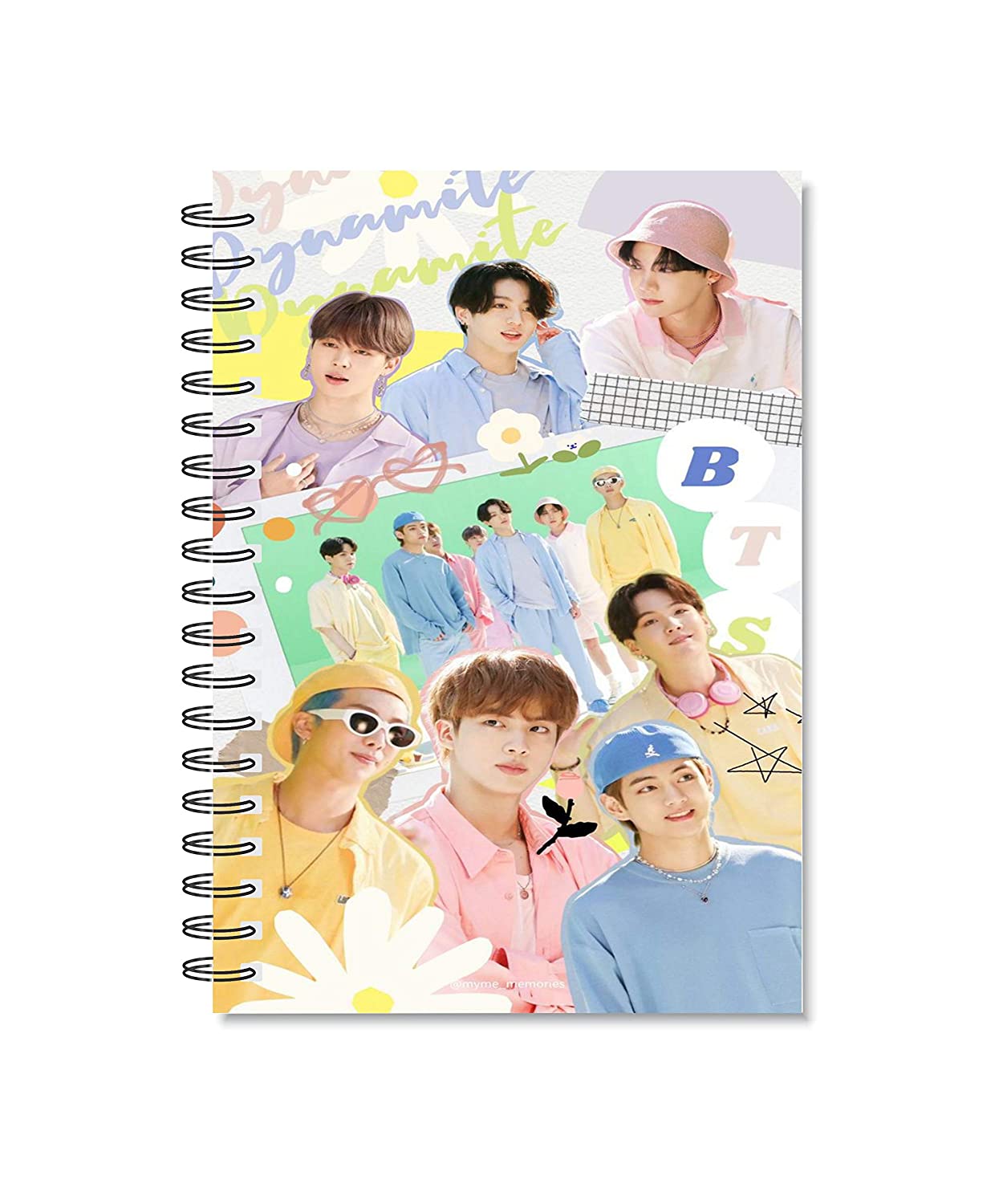 New K_ pop BTS Printed Spiral Bounded Rulled Notebook For School Stude